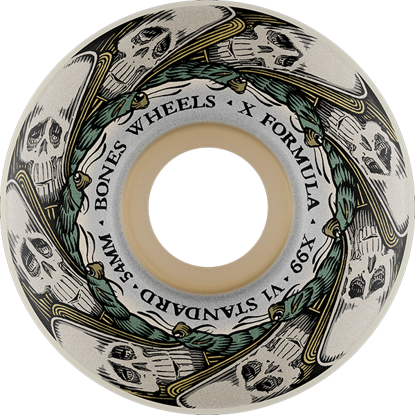 Bones X-Formula X-Ninety-Nine Head Rush V5 Sidecut 54mm 99a Wheels - N