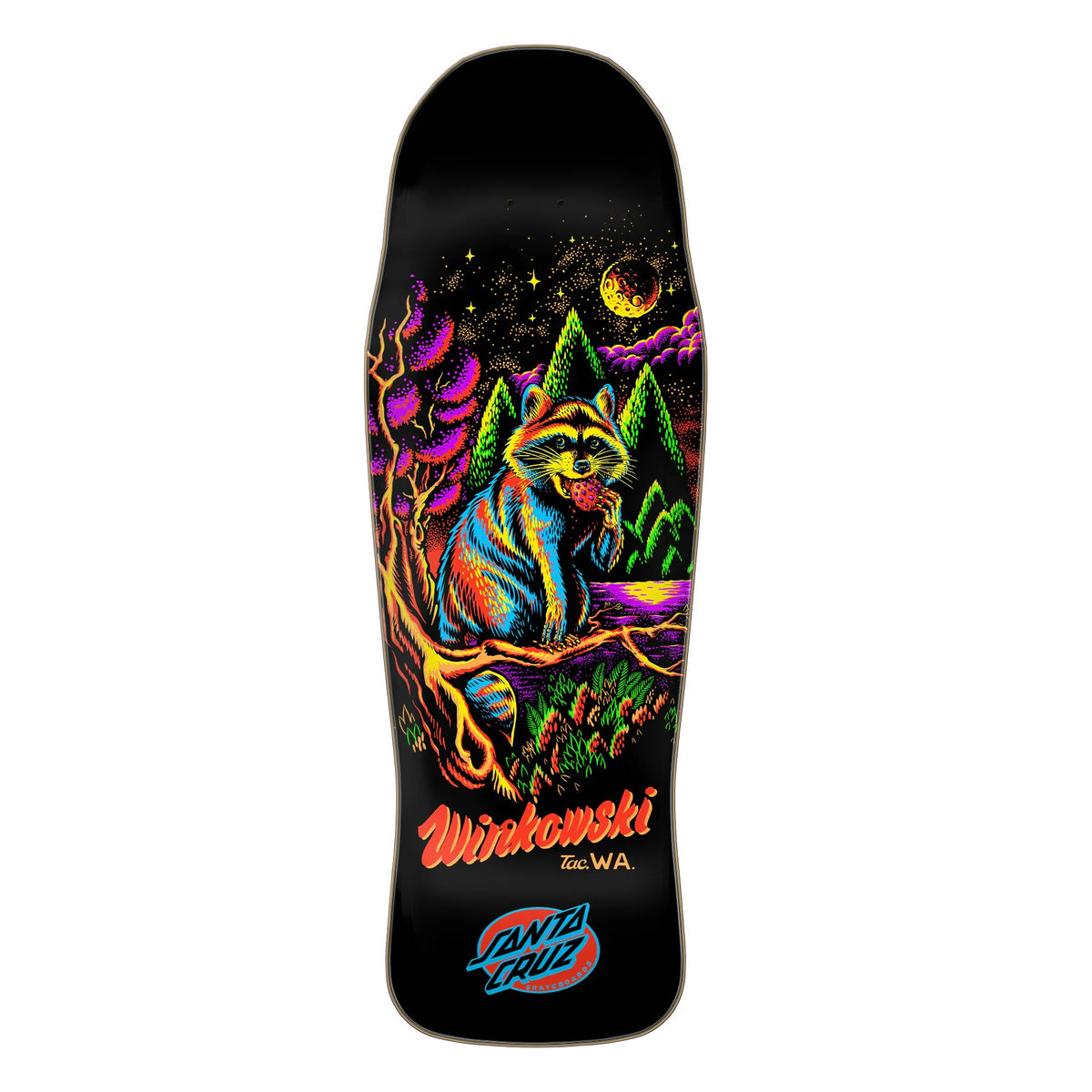 Santa Cruz Winkowski Trash Panda Shaped Skateboard Deck - 10.34″