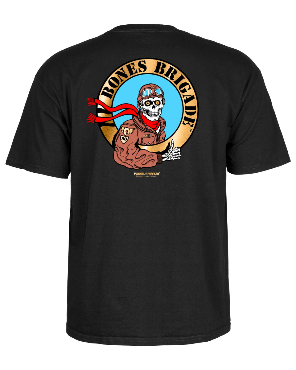 Bones Brigade Pilot Ripper S/S T-shirt - Black- Skates USA