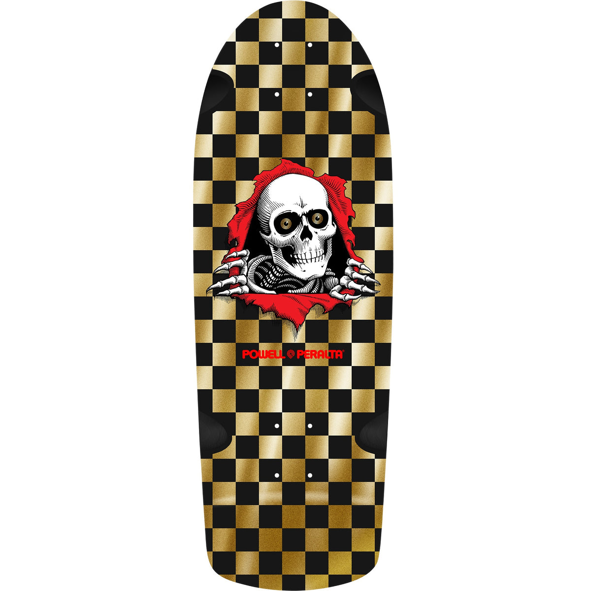 Powell Peralta OG Ripper Checker Reissue Deck - 10" Gold Foil [Pre-Ord