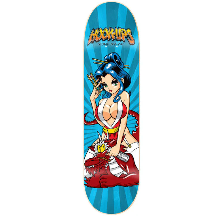 Hook-Ups Geisha 3 Skateboard Deck - 8.5″- Skates USA