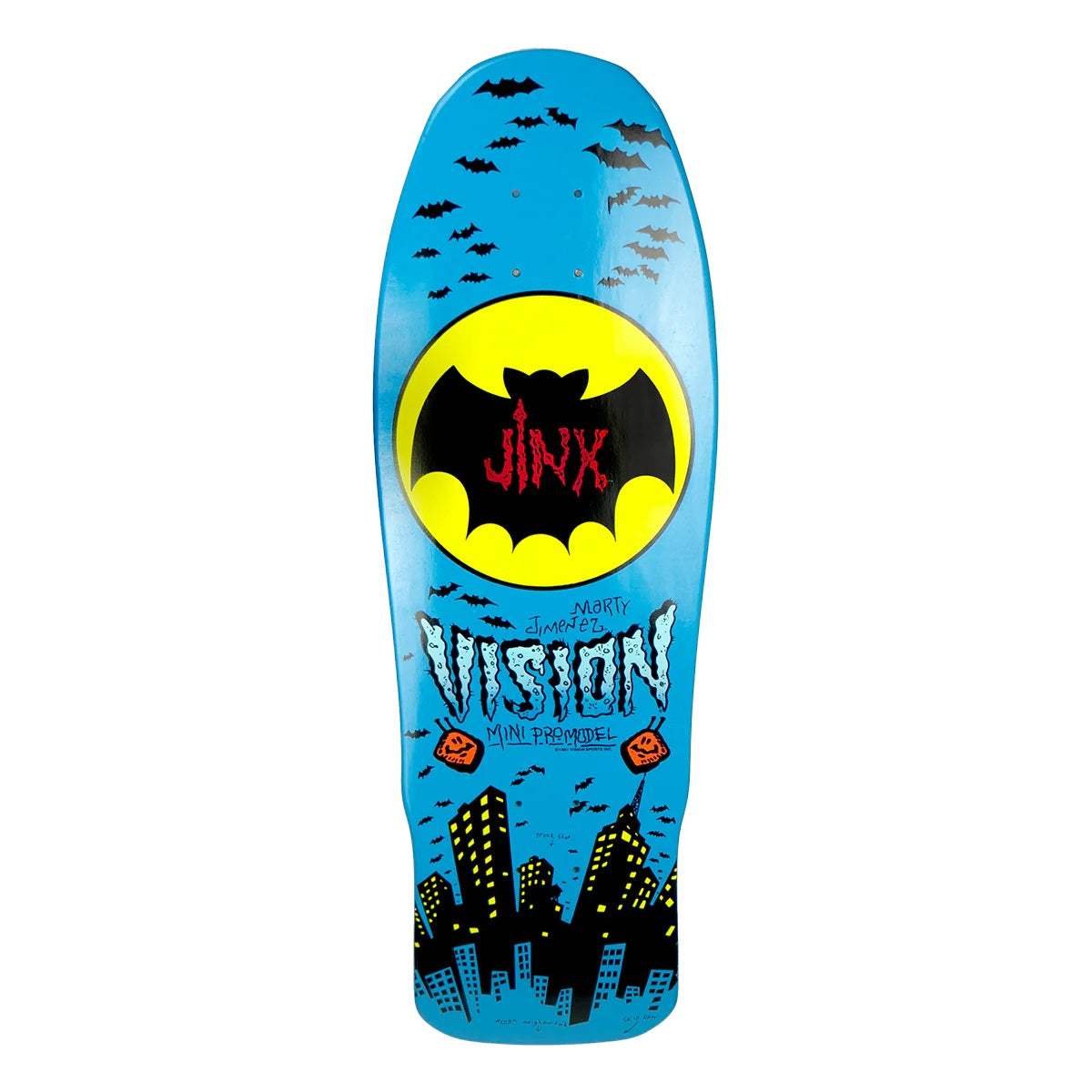 Vision Jinx Mini Skateboard Deck - 9.5″ Blue- Skates USA