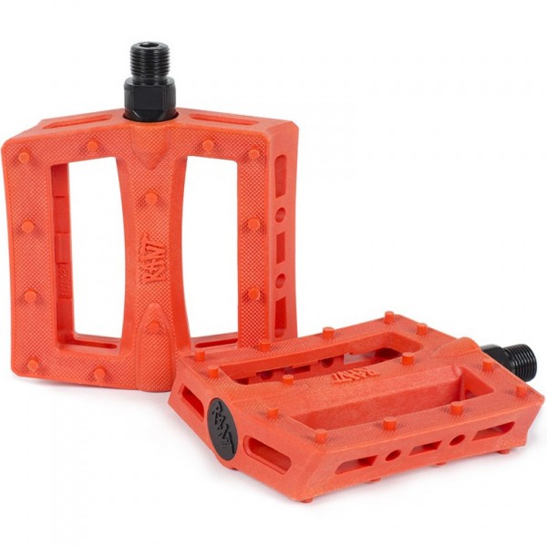 Rant BMX Shred Pedals - Orange- Skates USA