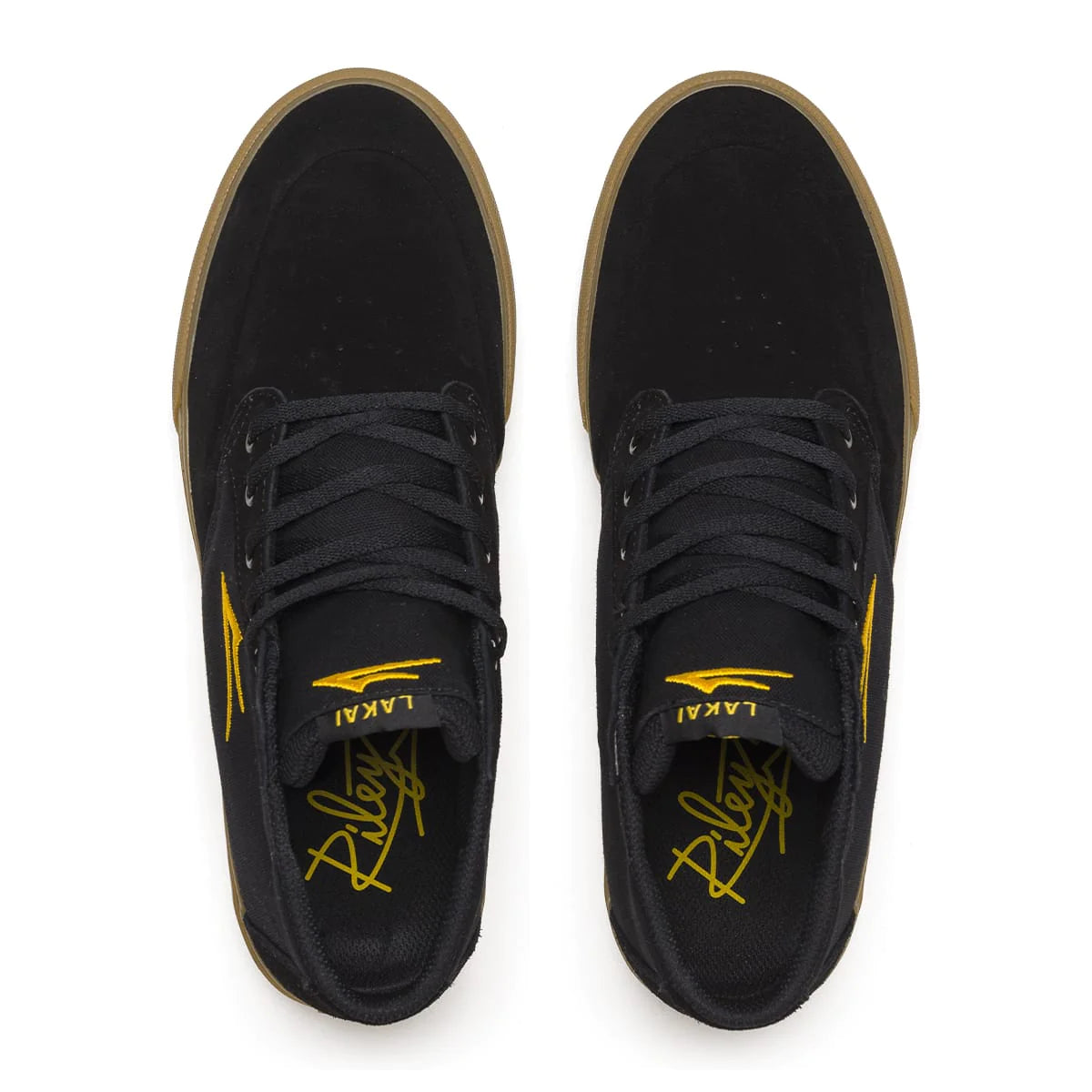 Lakai Shoes Riley 3 High - Black/Gum Suede– Skates USA