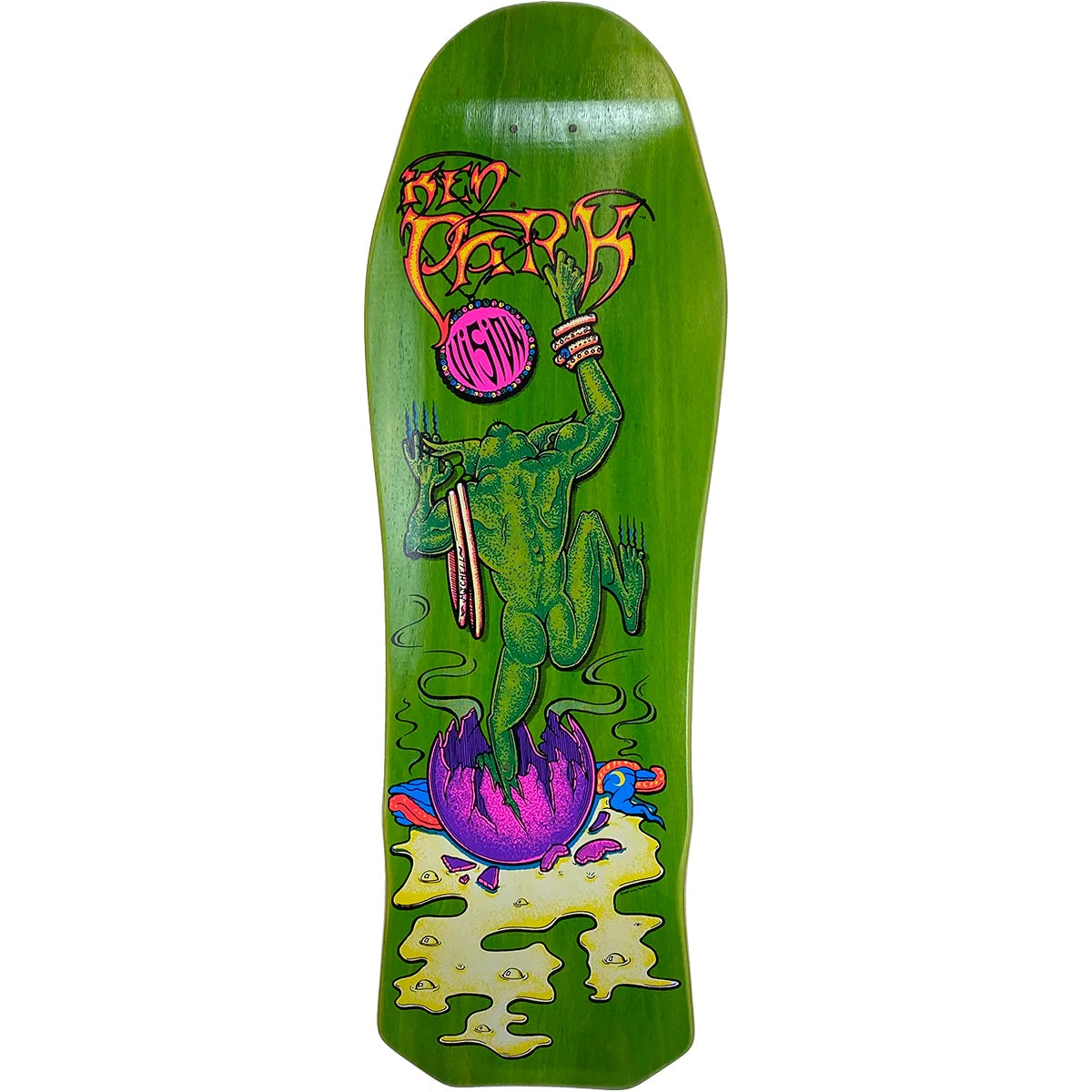 Vision Ken Park III Skateboard Deck - 10″ Green Stain