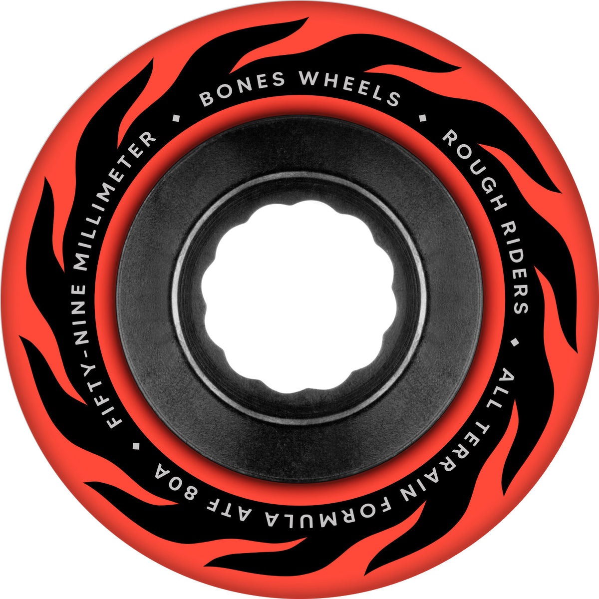 Bones ATF Rough Rider Eternal Flame 59mm 80a Wheels - Red (Set of 4)