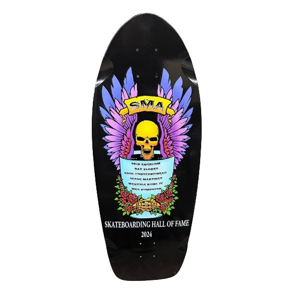SMA Hall of Fame Shof Shape Skateboard Deck - 11" Black Dip