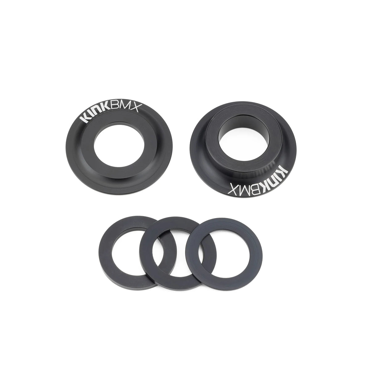 Kink BMX Bottom Bracket Cone Kit 19mm - Matte Black- Skates USA