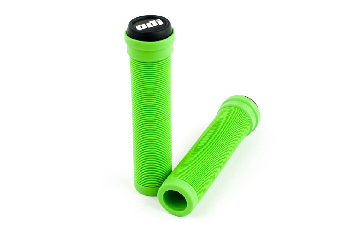 ODI Longneck Soft Flangeless Grips 135mm - Green- Skates USA