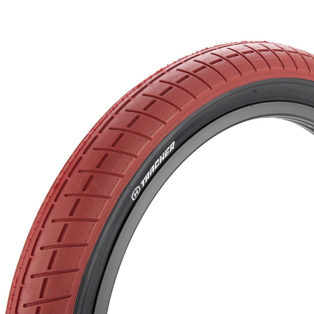 Mission BMX Tracker Tire 2.4″ - Red/Black- Skates USA