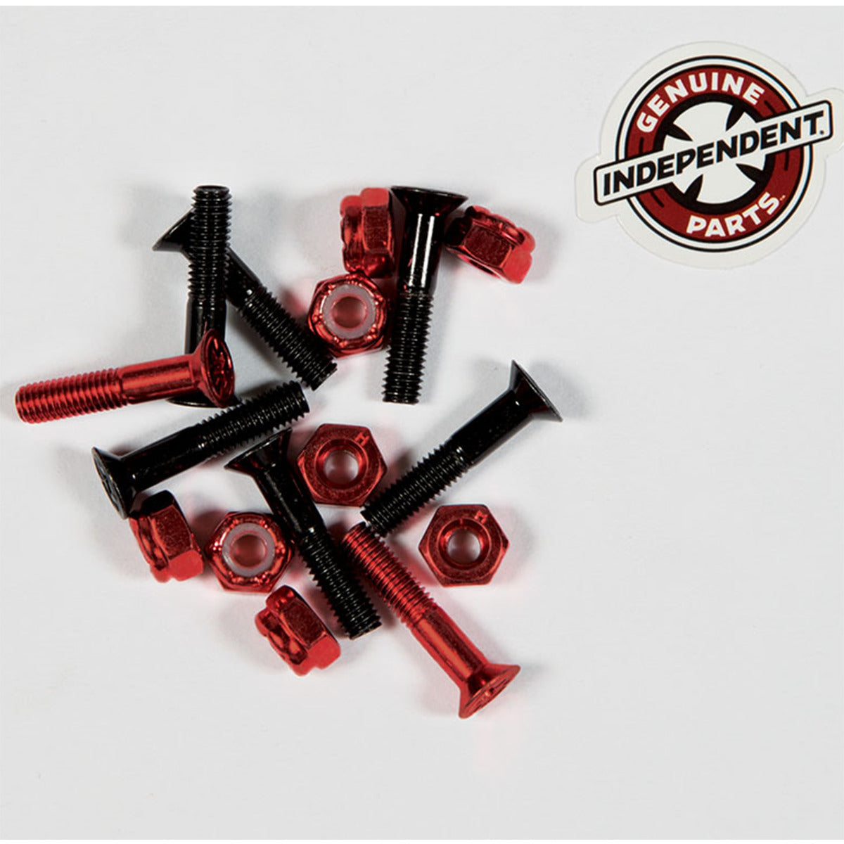 Independent Cross Bolts 1" Phillips - Black/Red