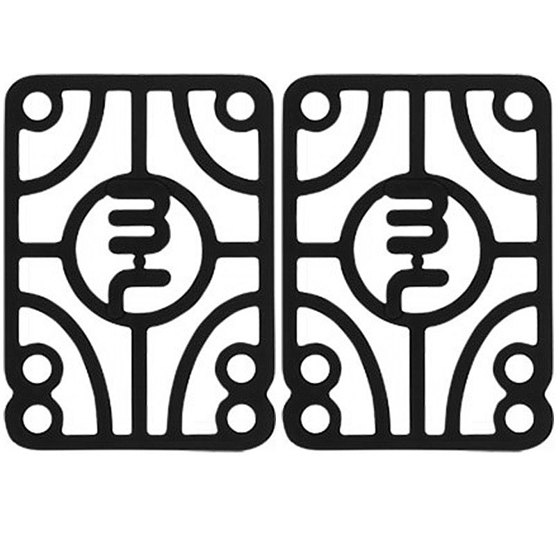 Mini Logo Riser Pads 1/4″ - Black (Set of 2)- Skates USA