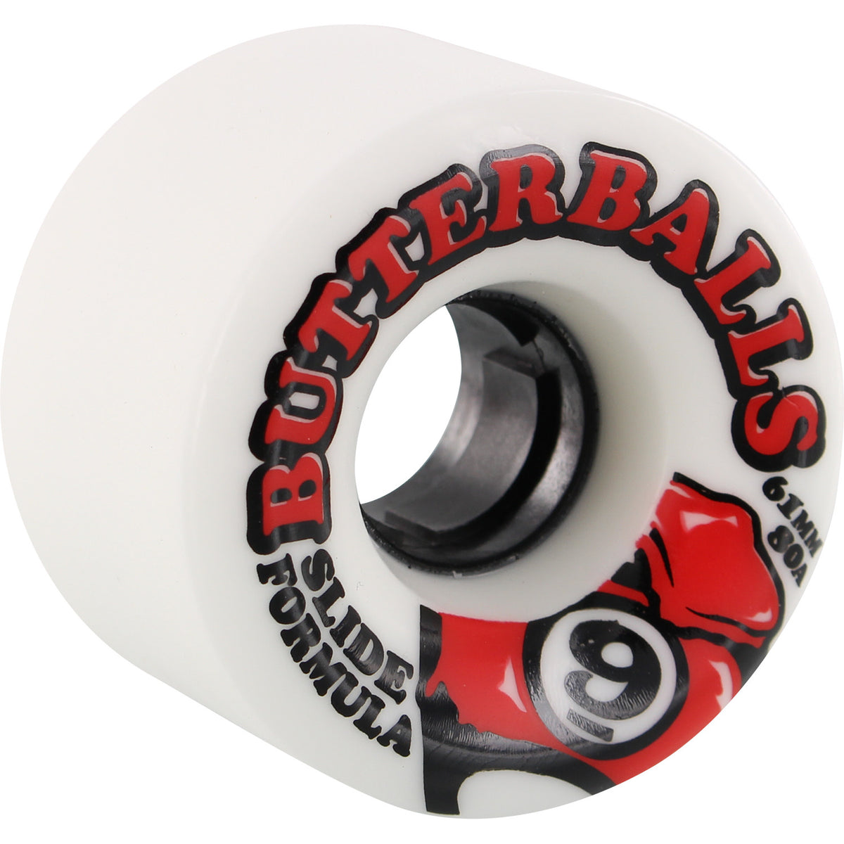 Sector 9 Wheels Slide Butterballs 61mm 80a - White (Set)