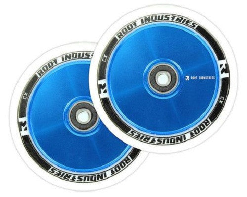 Root Industries AIR Wheels 110mm - White/Blue (Pair)