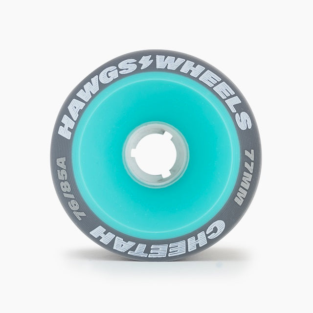 Hawgs Dual-Duro Cheetah Wheels 77mm 85a - Grey/Teal (Set of 4)