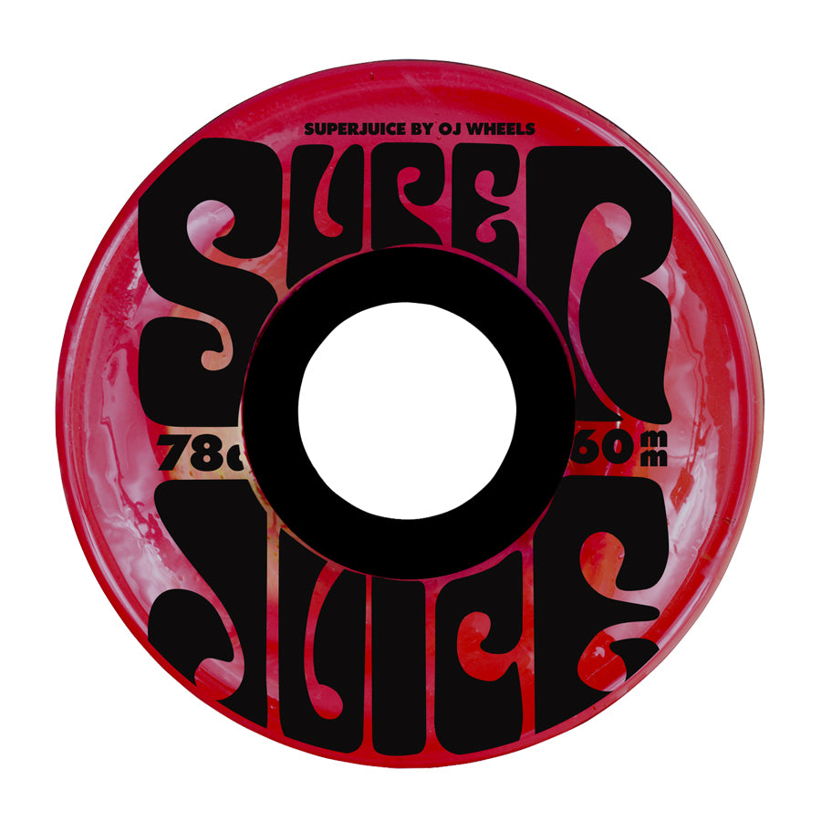 OJ Wheels Super Juice 60mm 78a - Trans Red (Set of 4)