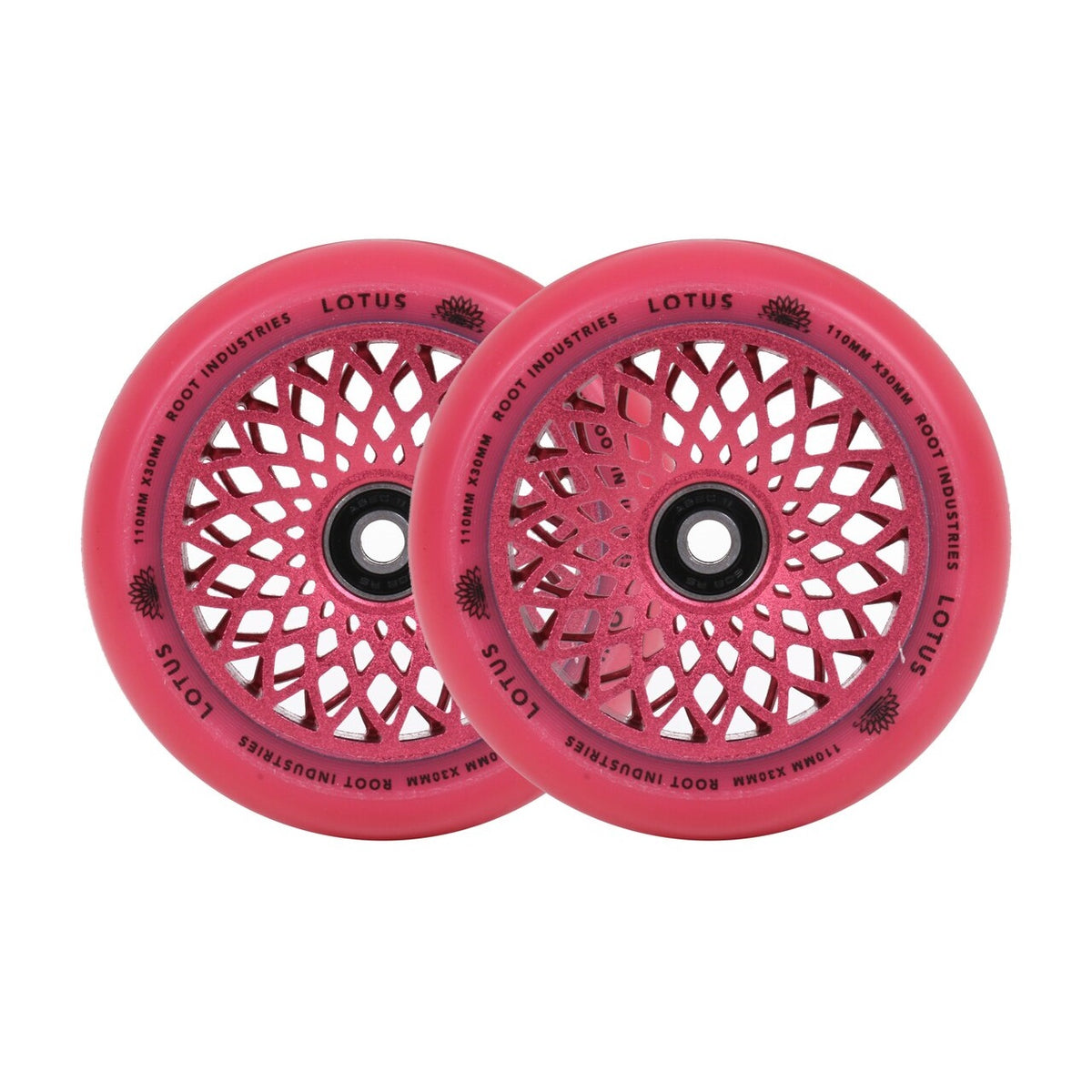 Root Industries 110mm X 24mm Lotus Wheels - Pink (Pair)