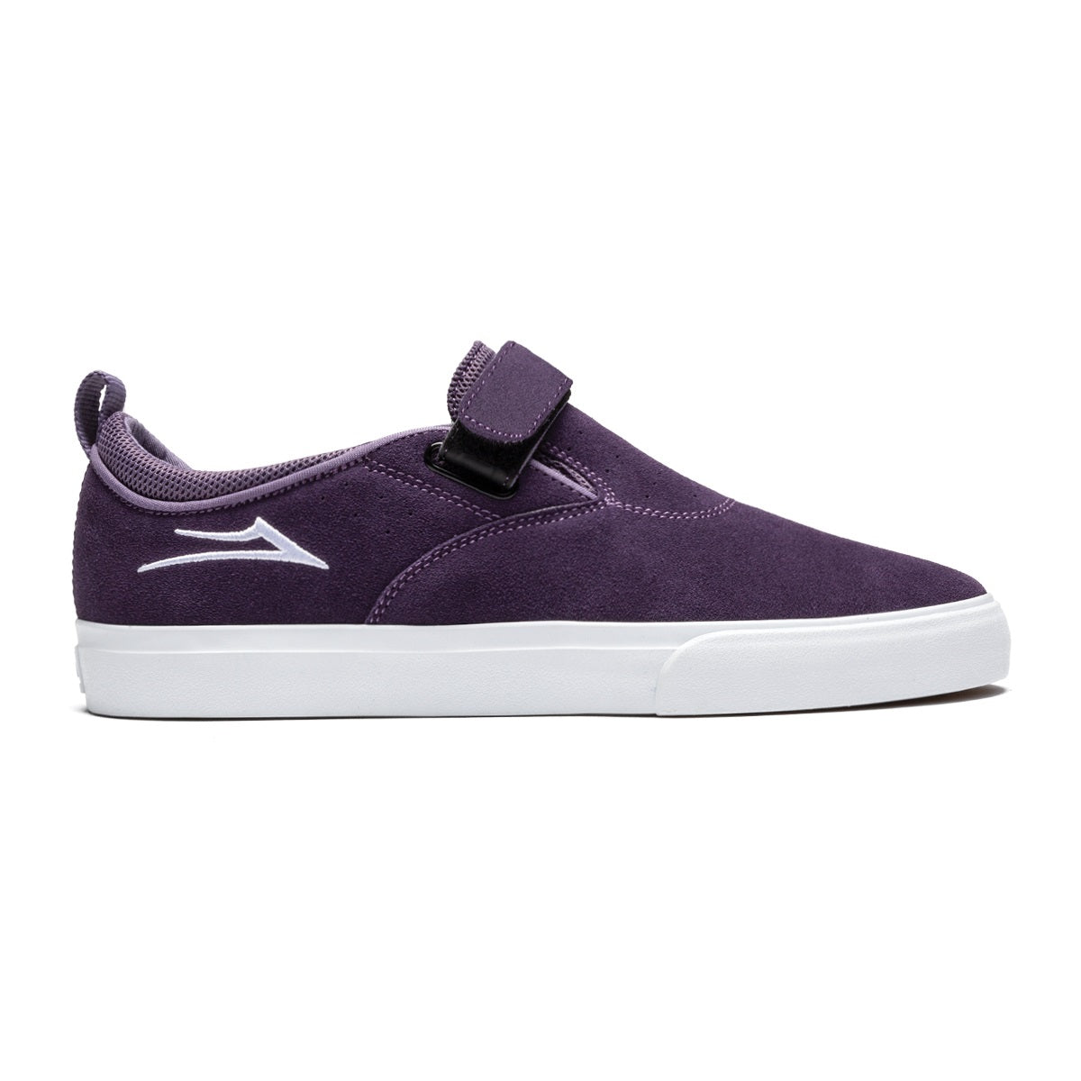 Lakai Shoes Riley 2 Velcro Strap - Purple Suede- Skates USA