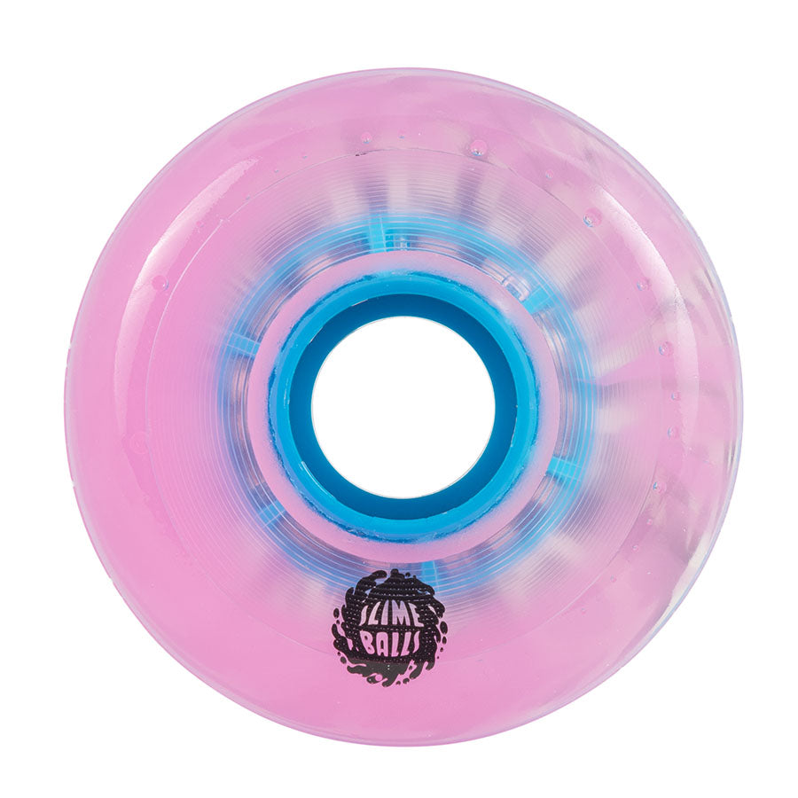 Slime Balls Swirly Wheels 65mm 78a - Trans Pink Swirl (Set of 4)