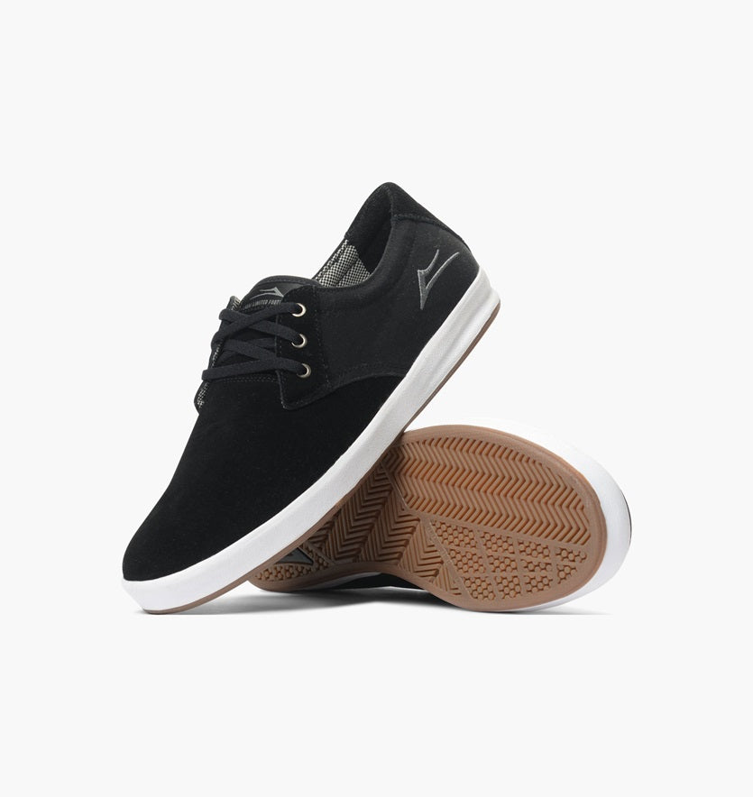 Lakai Shoes MJ XLK - Black Suede- Skates USA